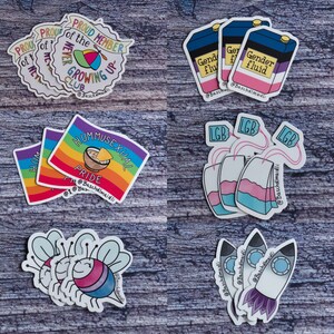 LG Bee Bisexual Die Cut Sticker - Pride Flag Puns BMDCS10 - Etsy
