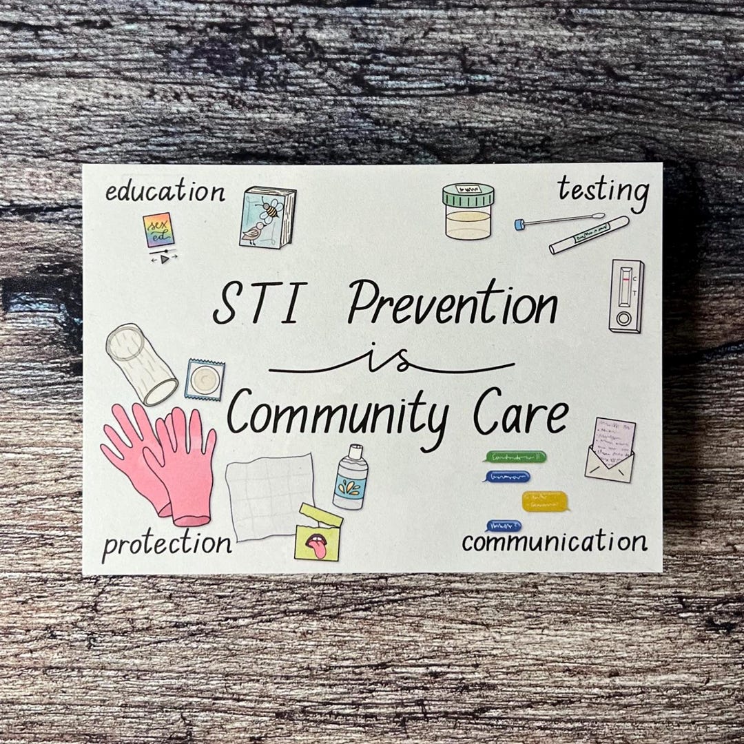 STI Prevention is Community Care Postcard - Education Prevention ...
