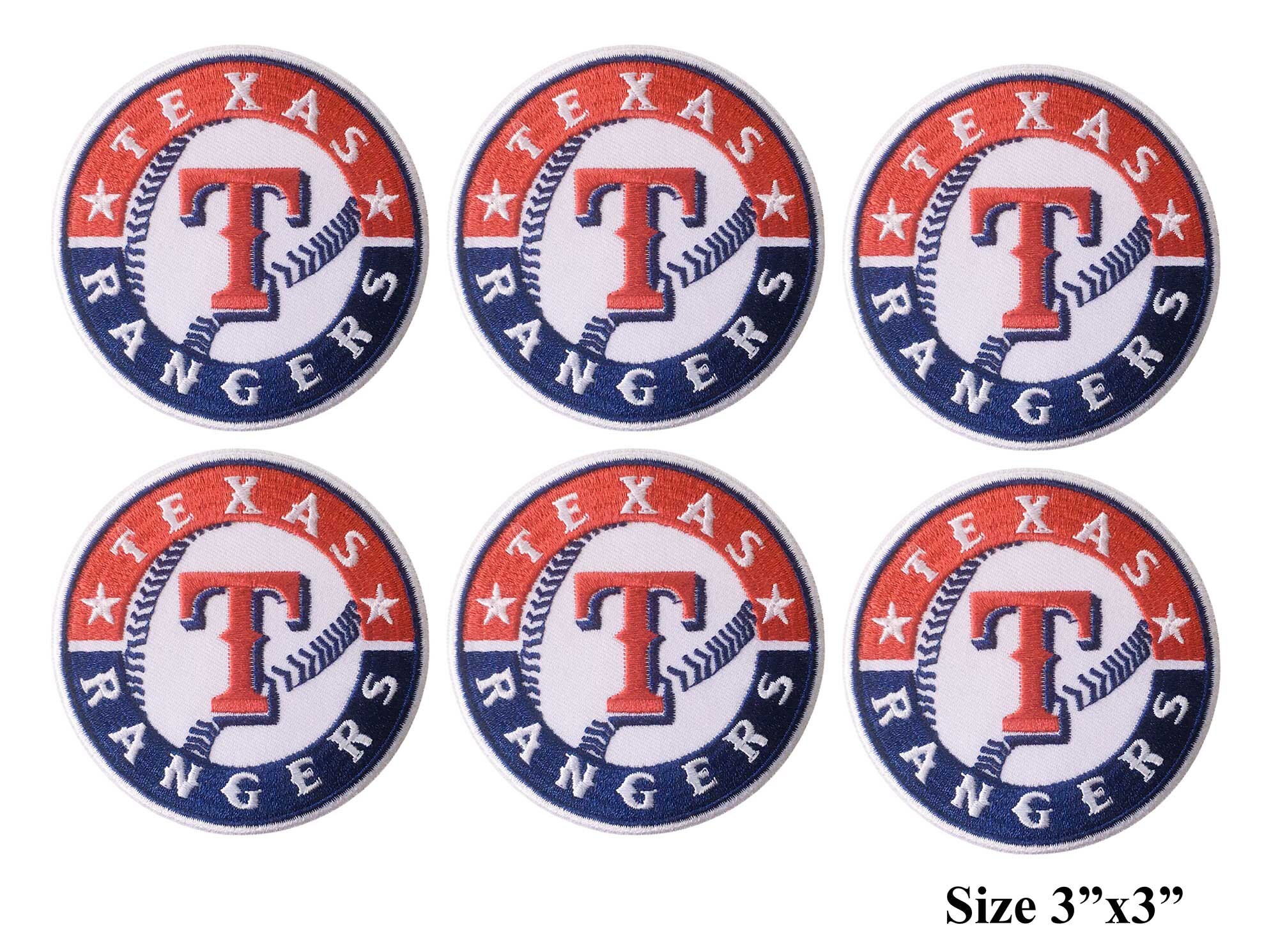 6 pieces Rangers Sport Patch Round 3 Embroidered Iron On | Etsy