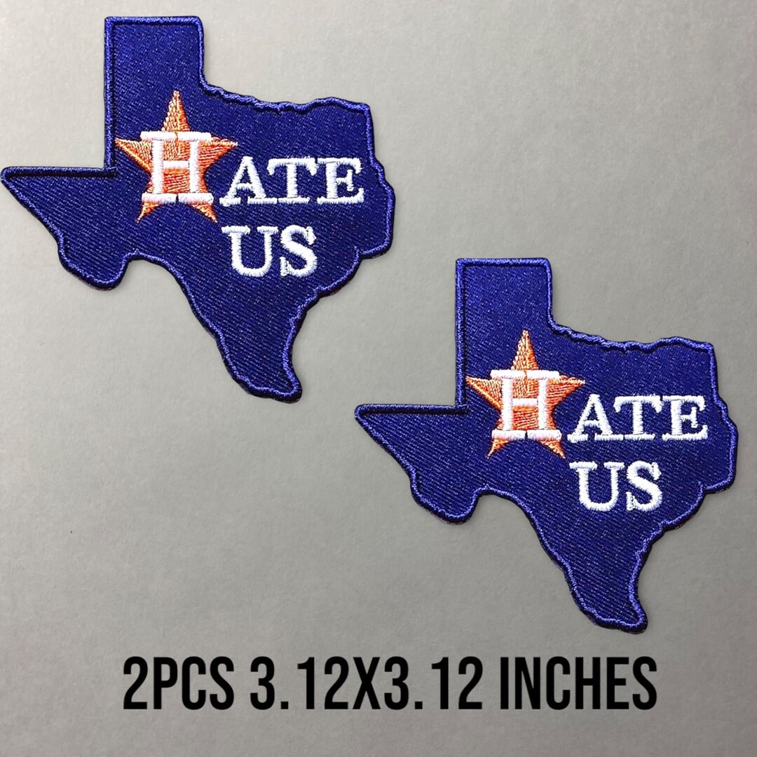 2PCS Astros Map US Embroidered Patch Iron,sew on Clothes Free Shipping ...