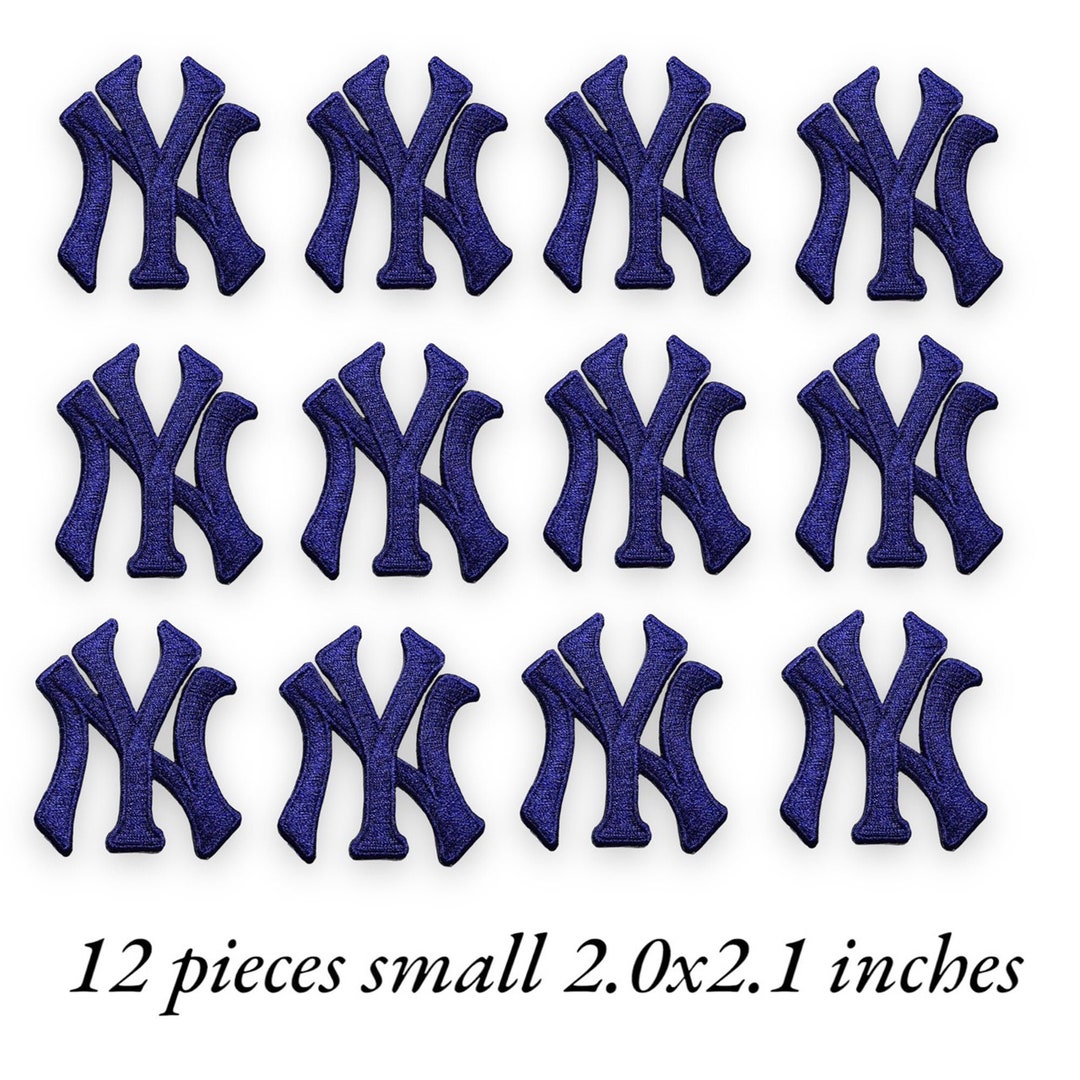 12 Pieces Yankees Small Size 2x2.1 Embroidery Patches Logo Iron,sew on ...