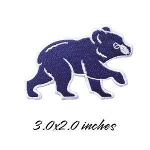 2PCS Cubs Bear Walking 3x2 Embroidered Patch Iron,sew on Clothes Free ...