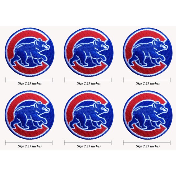 6 Pieces Cubs Small Walking Bear Sport Patch Size Round - Etsy