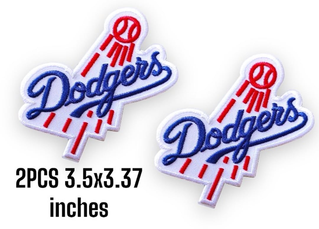 2PCS LA Dodgers Size 3.5'x3.37 Sport Patch Embroidery Iron,sew on Clothes Free Shipping - Etsy