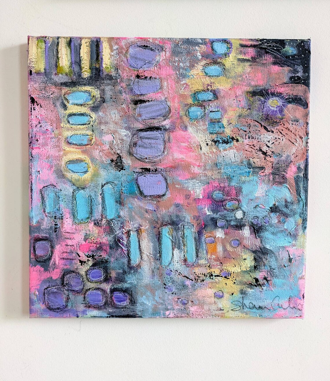 Come Together 12x12 Original Abstract Acrylic Painting | Etsy