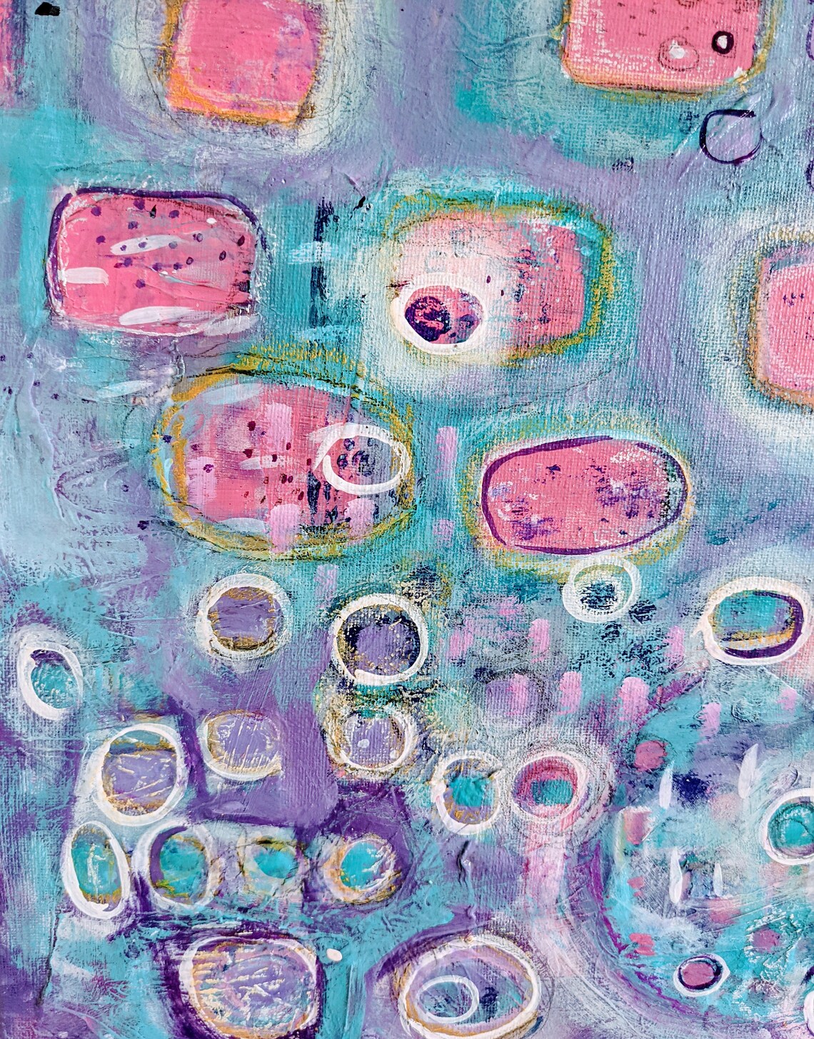 Inner Peace Abstract Original Acrylic Painting Contemporary Art - Etsy