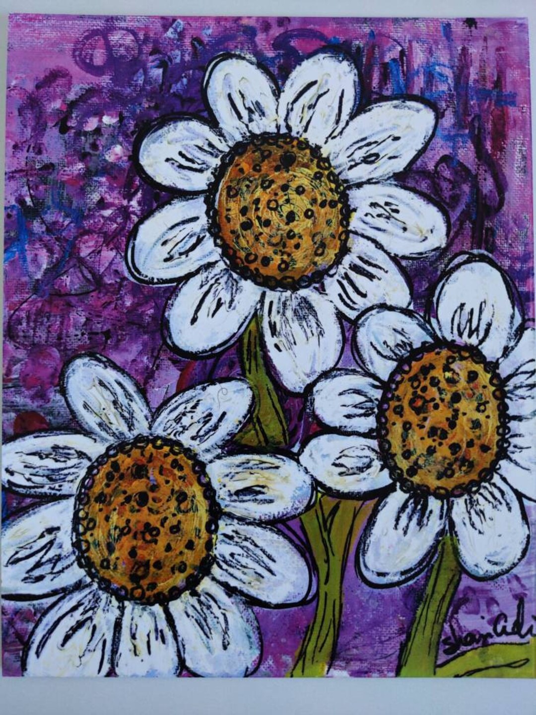 Whimsy and Wonder Abstract 8x10" Flower Print - Etsy