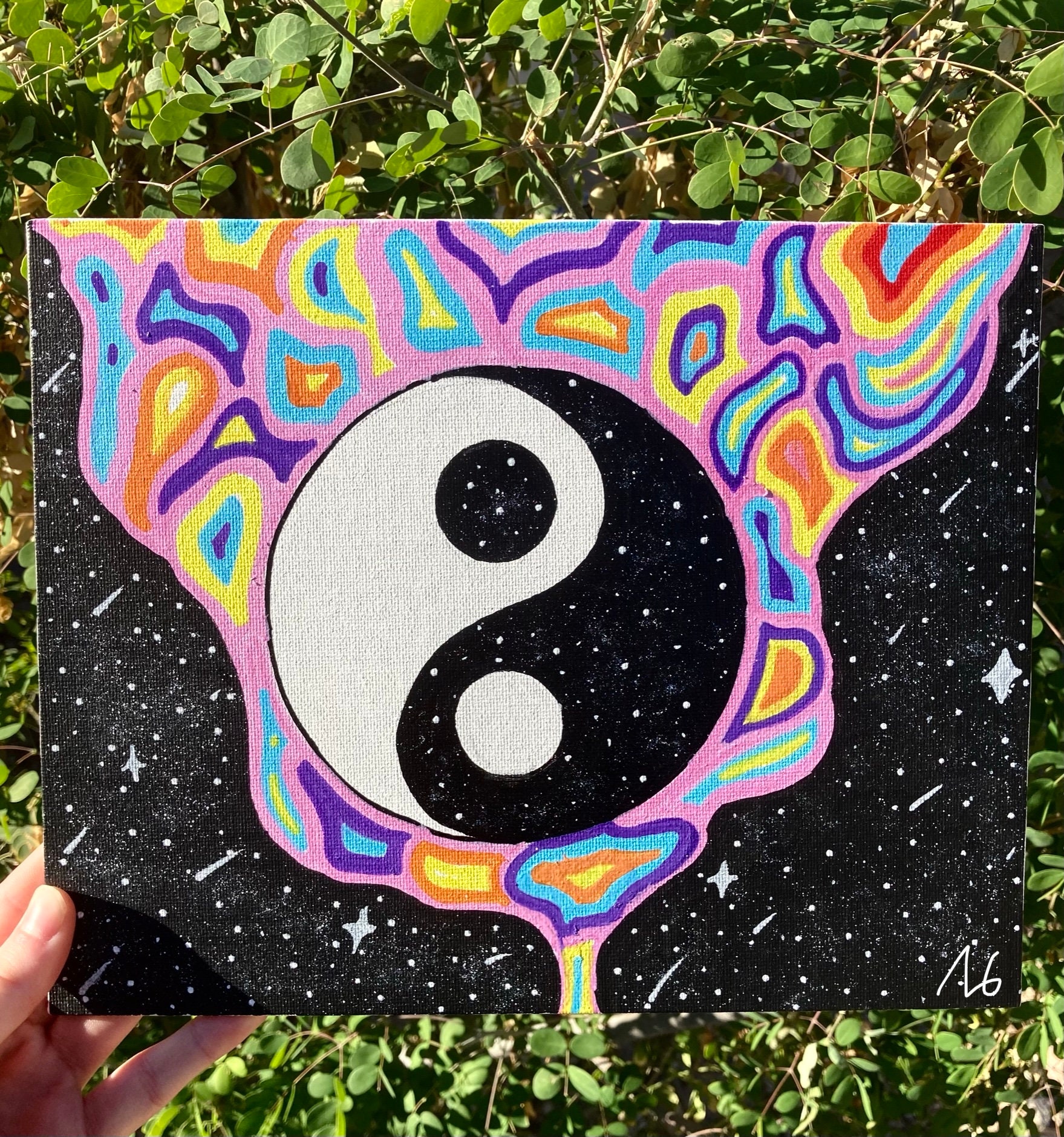 Trippy Yin Yang Art
