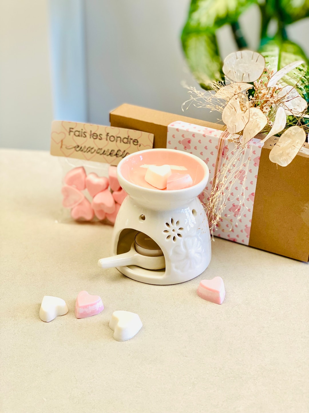 Cadeau St Valentin, Brule Fondants Cœurs, Coffret Kit Couple Amoureux ...