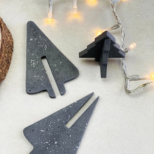 Sapin Noël Jesmonite Terrazzo | Décoration Table Festive | Déco 3D à ...