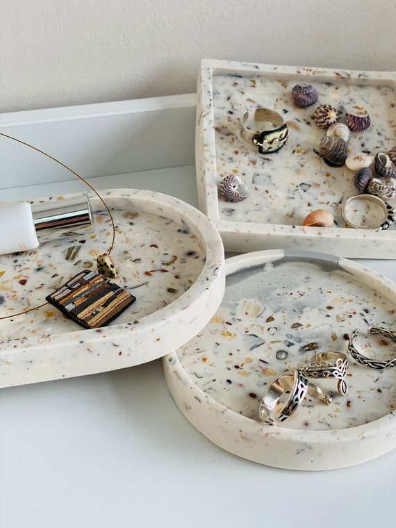 Jesmonite Tray Terrazzo Seashell Shell Coastal Tropical - Etsy