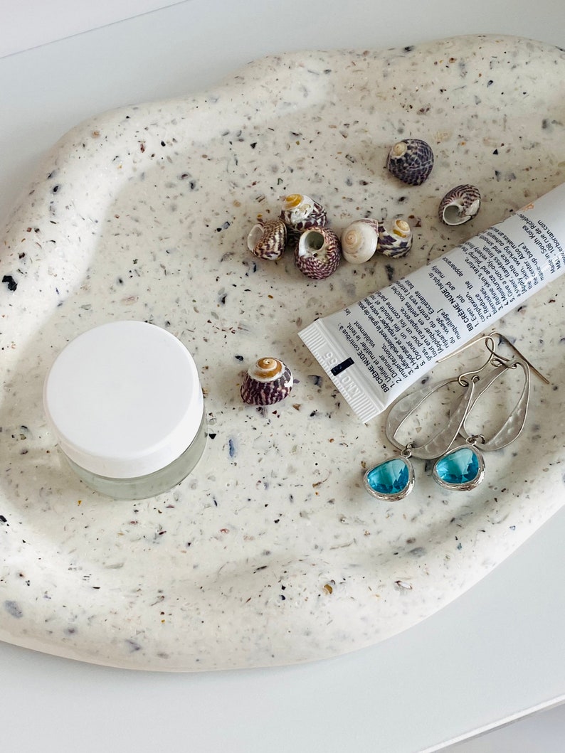 Jesmonite Tray Terrazzo Seashell Shell Coastal Tropical - Etsy