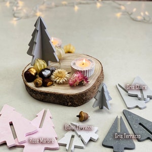 Sapin Noël Jesmonite Terrazzo | Décoration Table Festive | Déco 3D à ...