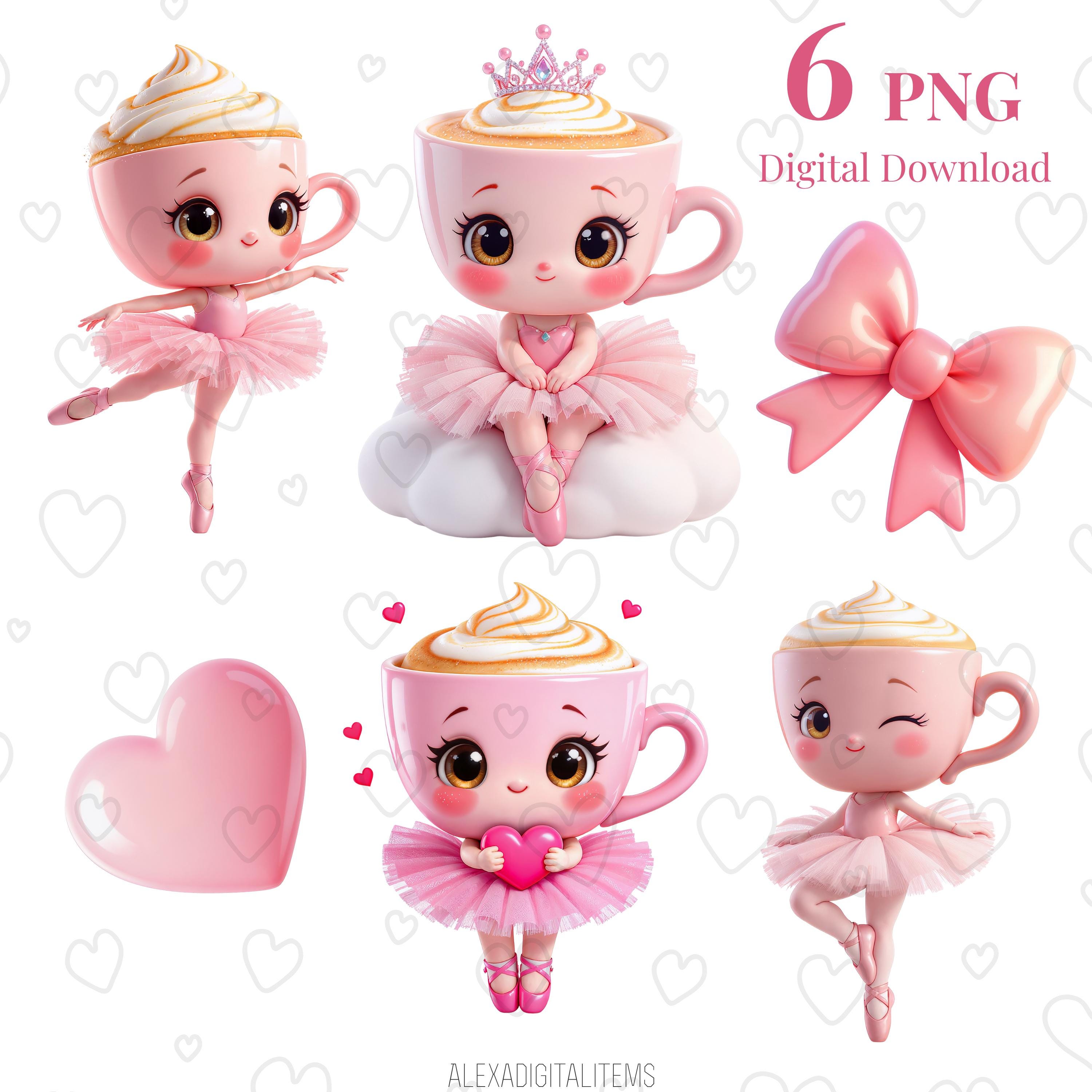 Ballerina Cappuccina Meme , PNG ,kawaii Ballet Girl in Pink Tutu ...