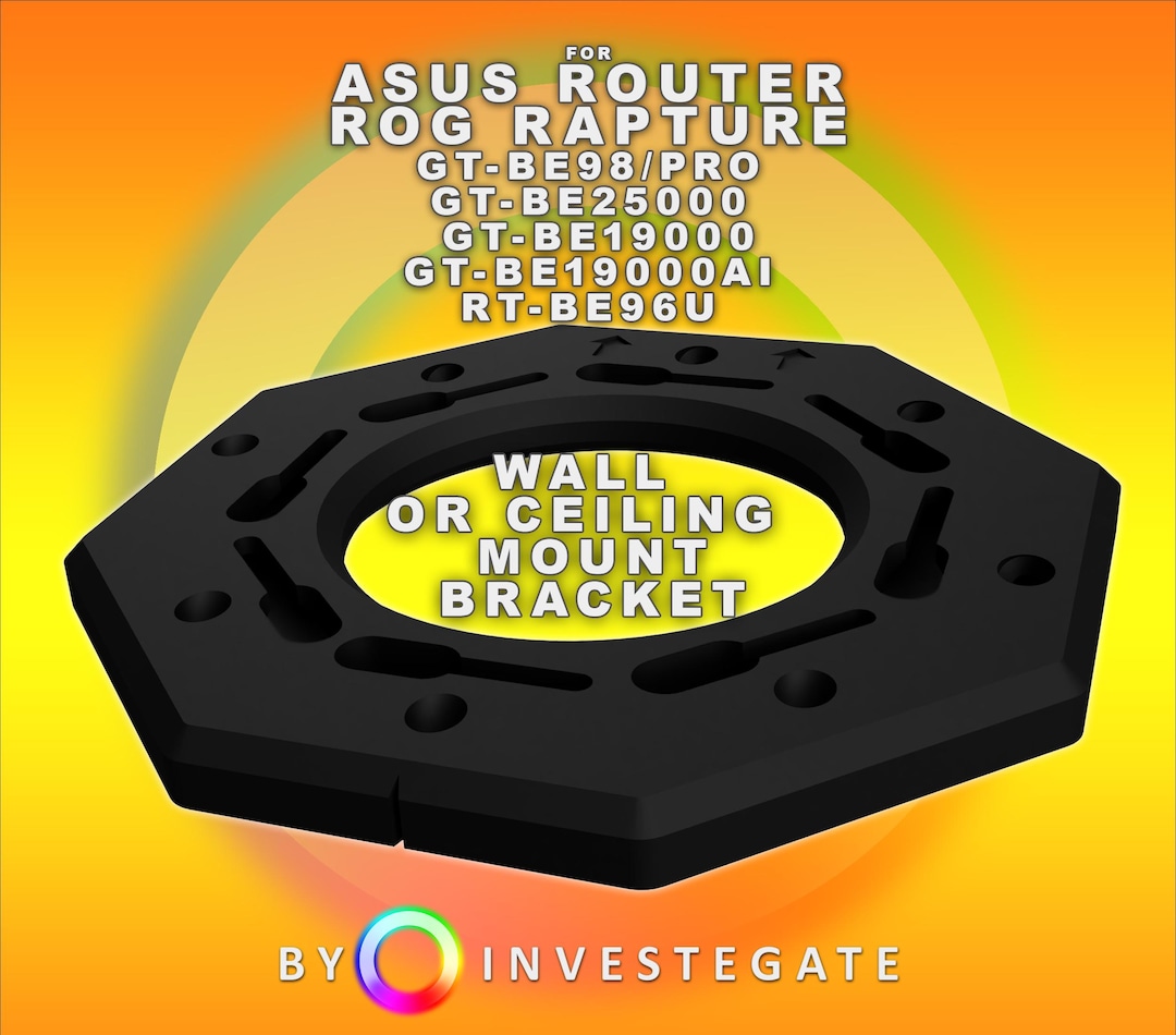 Asus Router Wall Ceiling Mount Bracket GT-BE98 Pro GT-BE19000AI BE96U ...