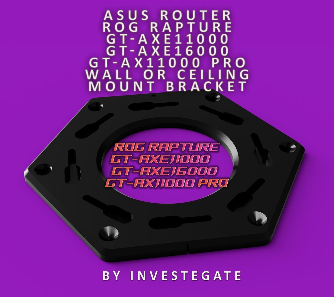 Asus Router Wall Ceiling Mount Bracket GT-AXE11000 GT-AXE16000 GT ...