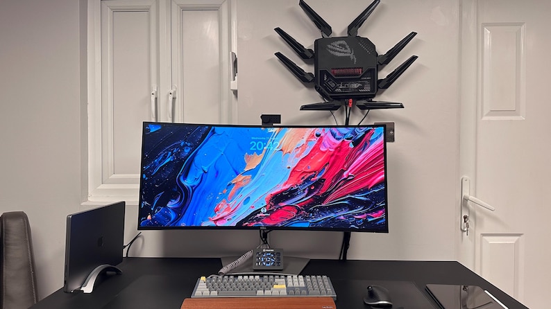 Asus Router Wall Ceiling Mount Bracket GT-BE98 RT-BE96U GT-BE98 Pro Rog ...