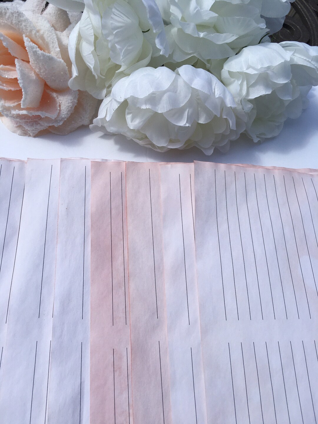 Avocado Lined Paper Pack Junk Journal Dyed Paper Shabby Chic Writing ...