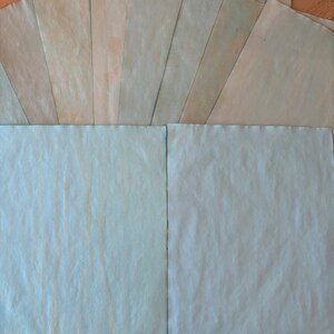 Tea Dyed Medium Blue Paper Pack Tea Stained Junk Journal Blue Paper ...