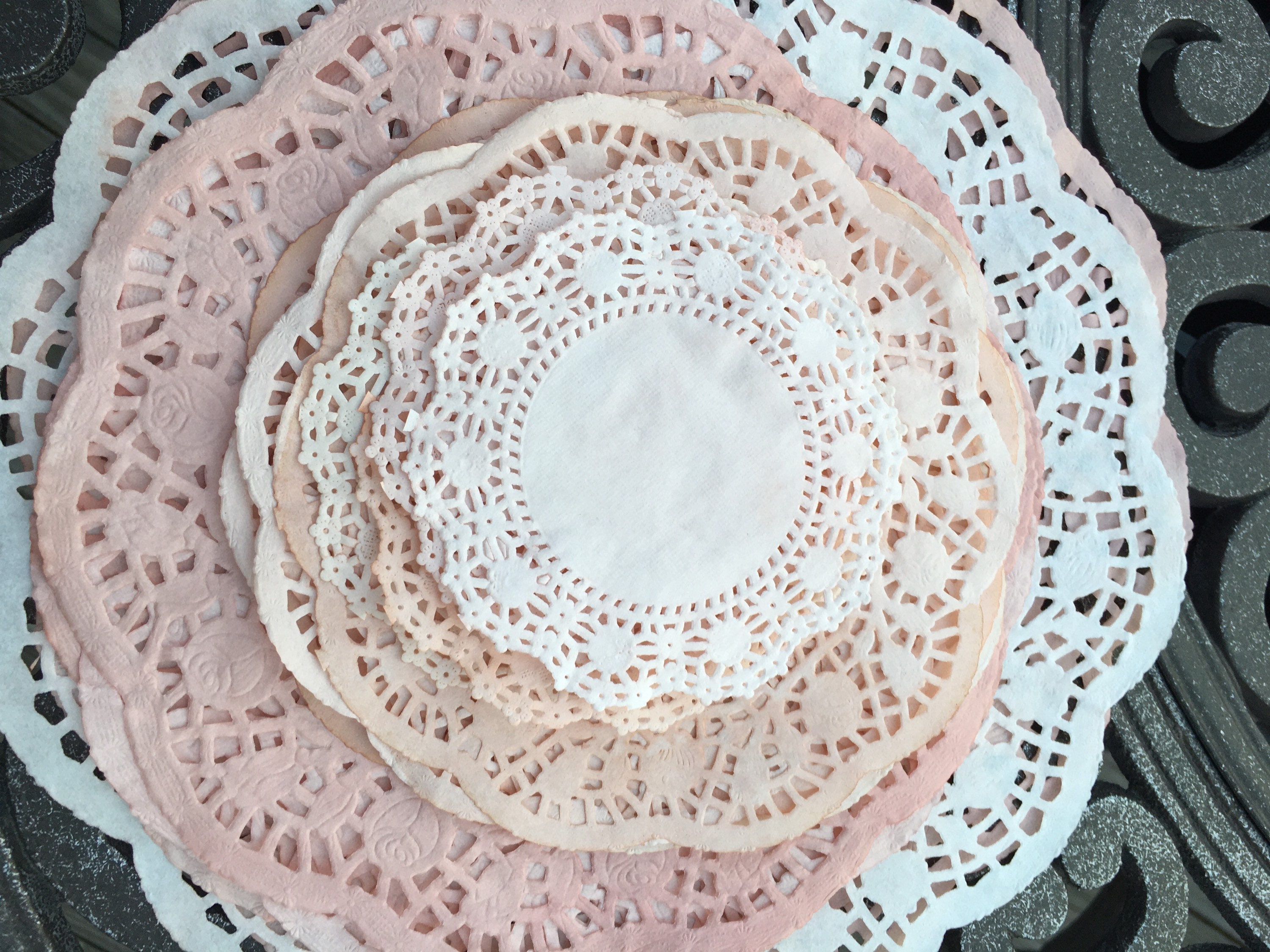 and 4 Junk Journal Paper Doilies 6 10 Avocado Dyed Doilies 8.5 Set of ...