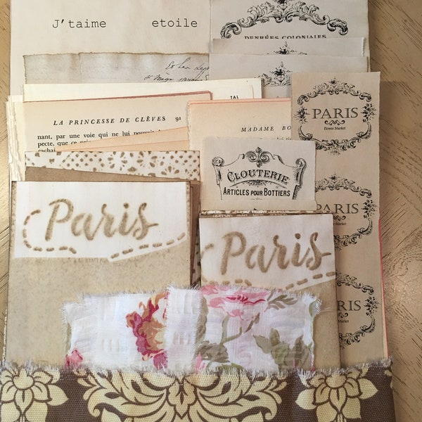 French Script Fabric - Etsy