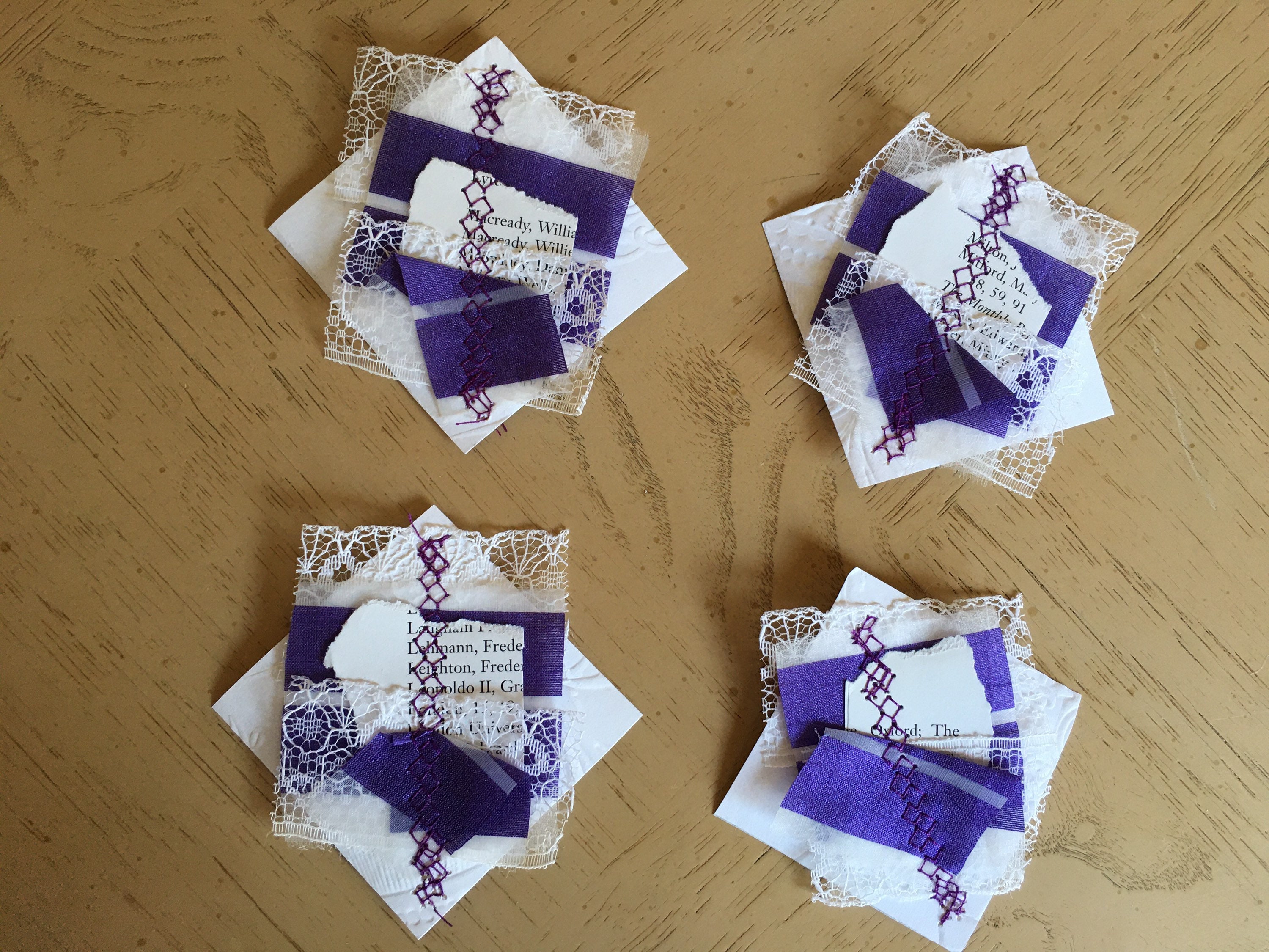 Purple Clusters for Junk Journal Paper Clusters Lace - Etsy