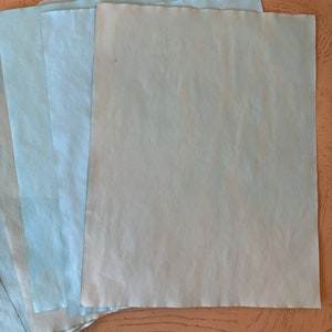 Tea Dyed Medium Blue Paper Pack Tea Stained Junk Journal Blue Paper ...