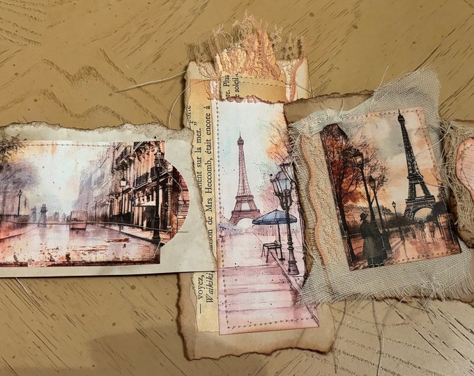 French Ephemera Clusters Embellishments for Journals Neutral French ...