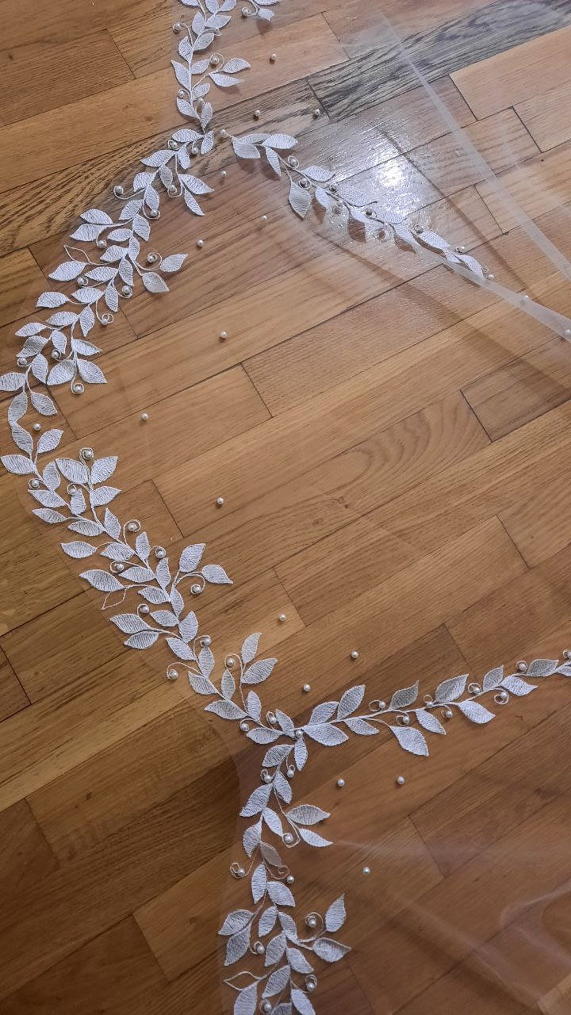 Veil Wedding Leaves Veil Bridal Veil With Leaf Veil Tulle With - Etsy