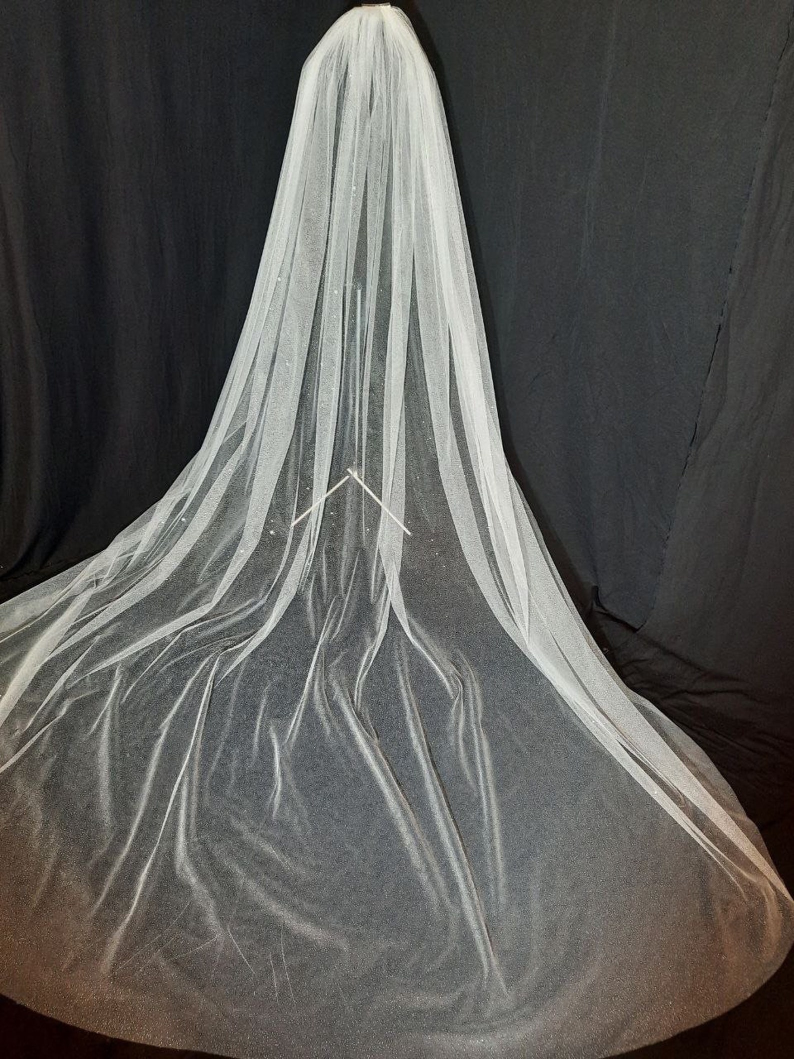 Glitter Wedding Veil Glitter Bridal Veil Sparkle Veil Tulle - Etsy