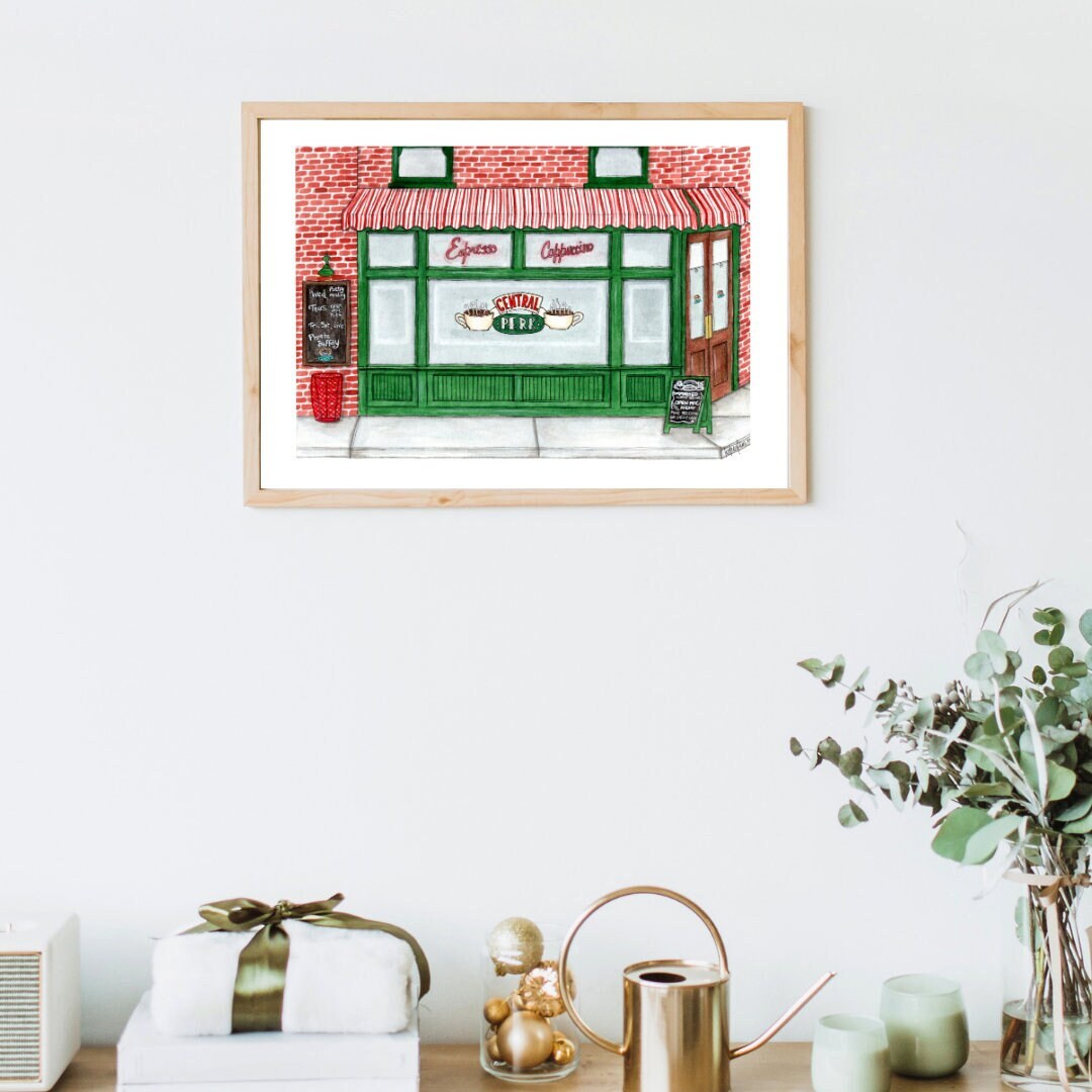 Art Print 'central Perk' the Screen Series. Watercolour Print, Giclee ...