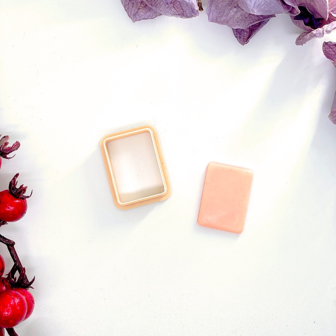 Rounded Rectangle Clay Cutter Rounded Rectangle Polymer Clay - Etsy