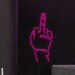 Middle Finger Neon Sign Neon Light Neon Work Neon One - Etsy