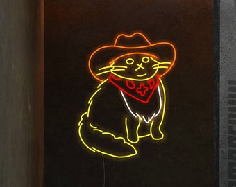 Led Cat Neon Sign - Etsy