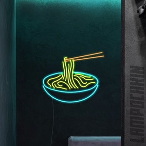 Ramen Japanese Noodles Neon Sign / Dinning Room Kitchen Neon Light ...