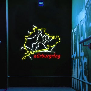 Custom Nurburgring Neon Sign Vibrant LED Wall Art Personalized Neon ...