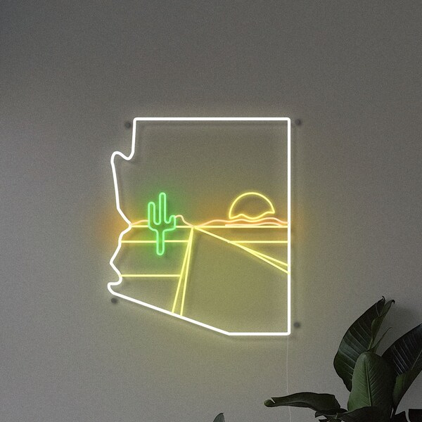 Neon Road Sign - Etsy