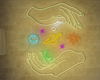 Planet LED Neon Sign - Etsy