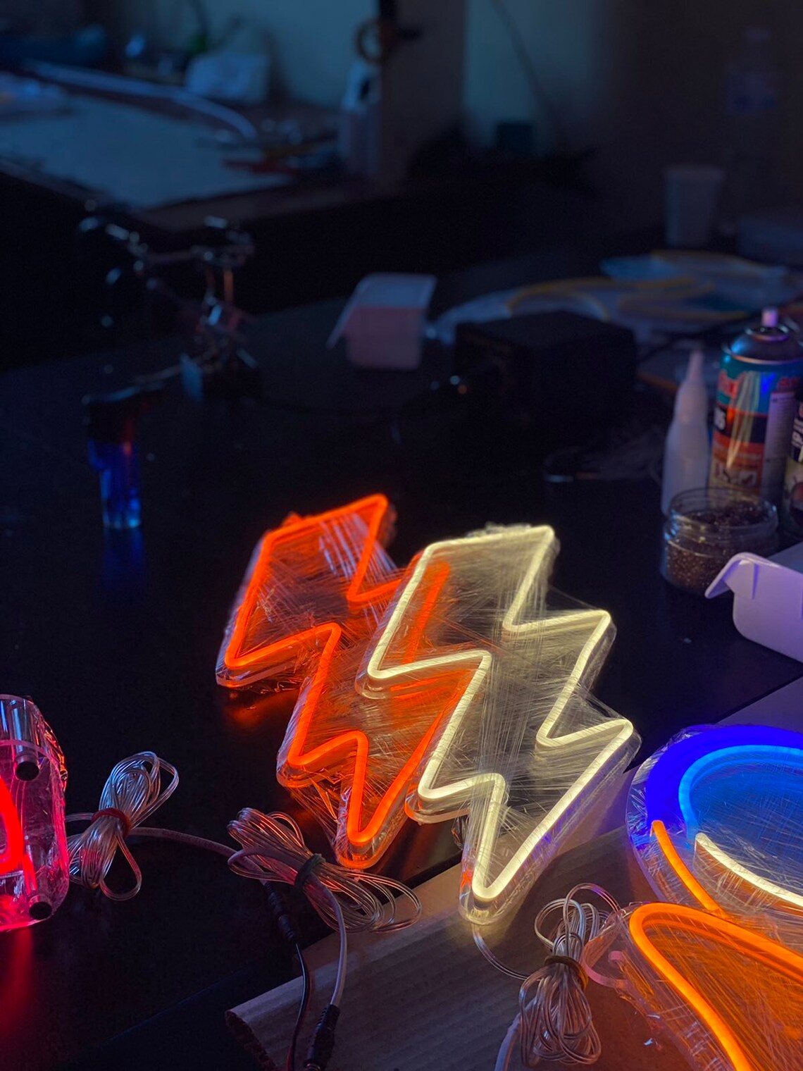 Lightning Flash Light Decor Custom Wall Neon Sign Decor - Etsy