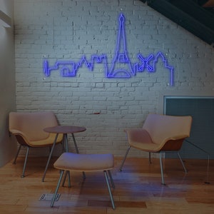 Paris Neon Sign City Neon Custom Neon Sign Wall Decorcity Neon ...
