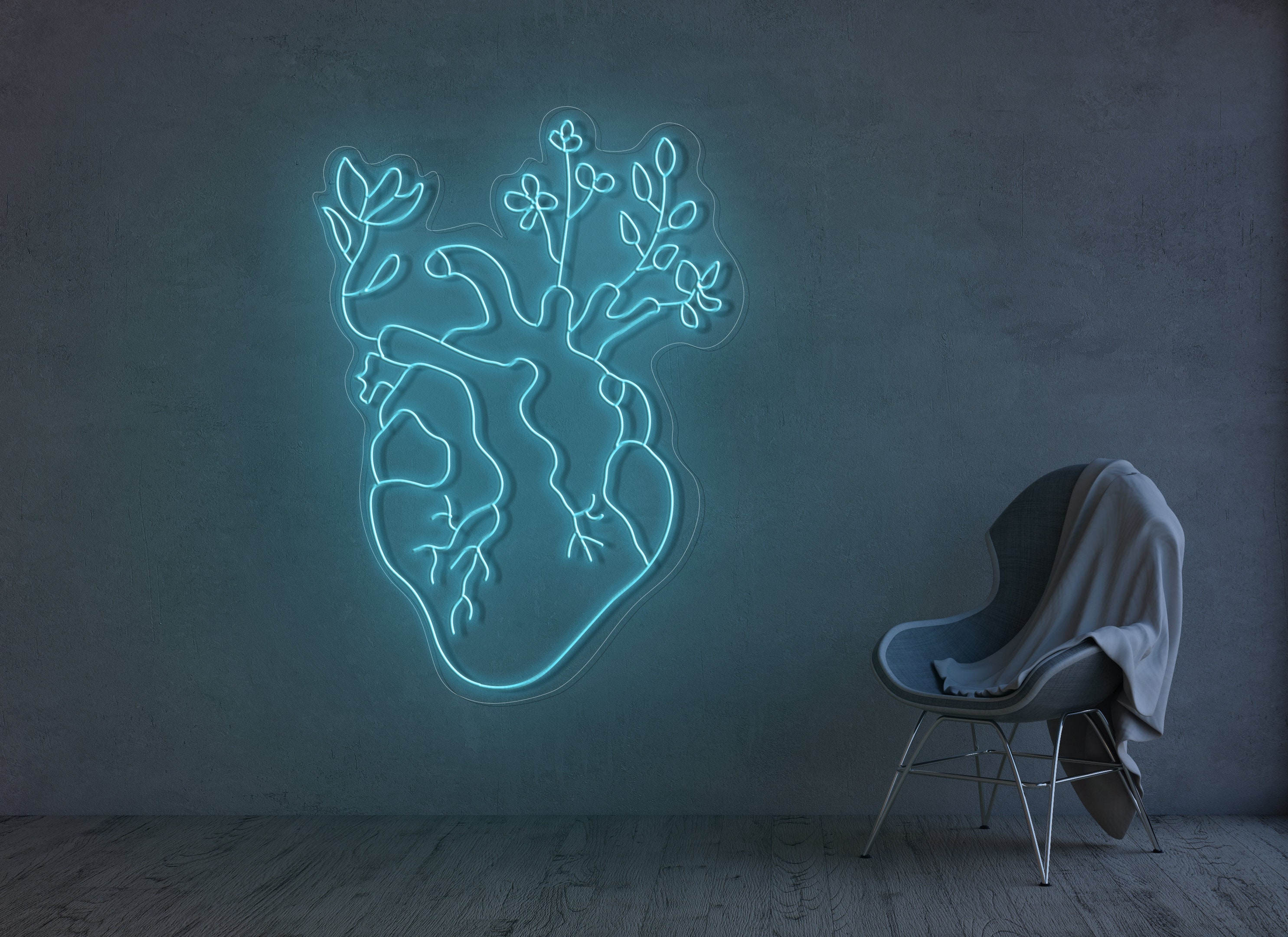 Human Heart Led Neon Schild Neon Wand dekor | Etsy