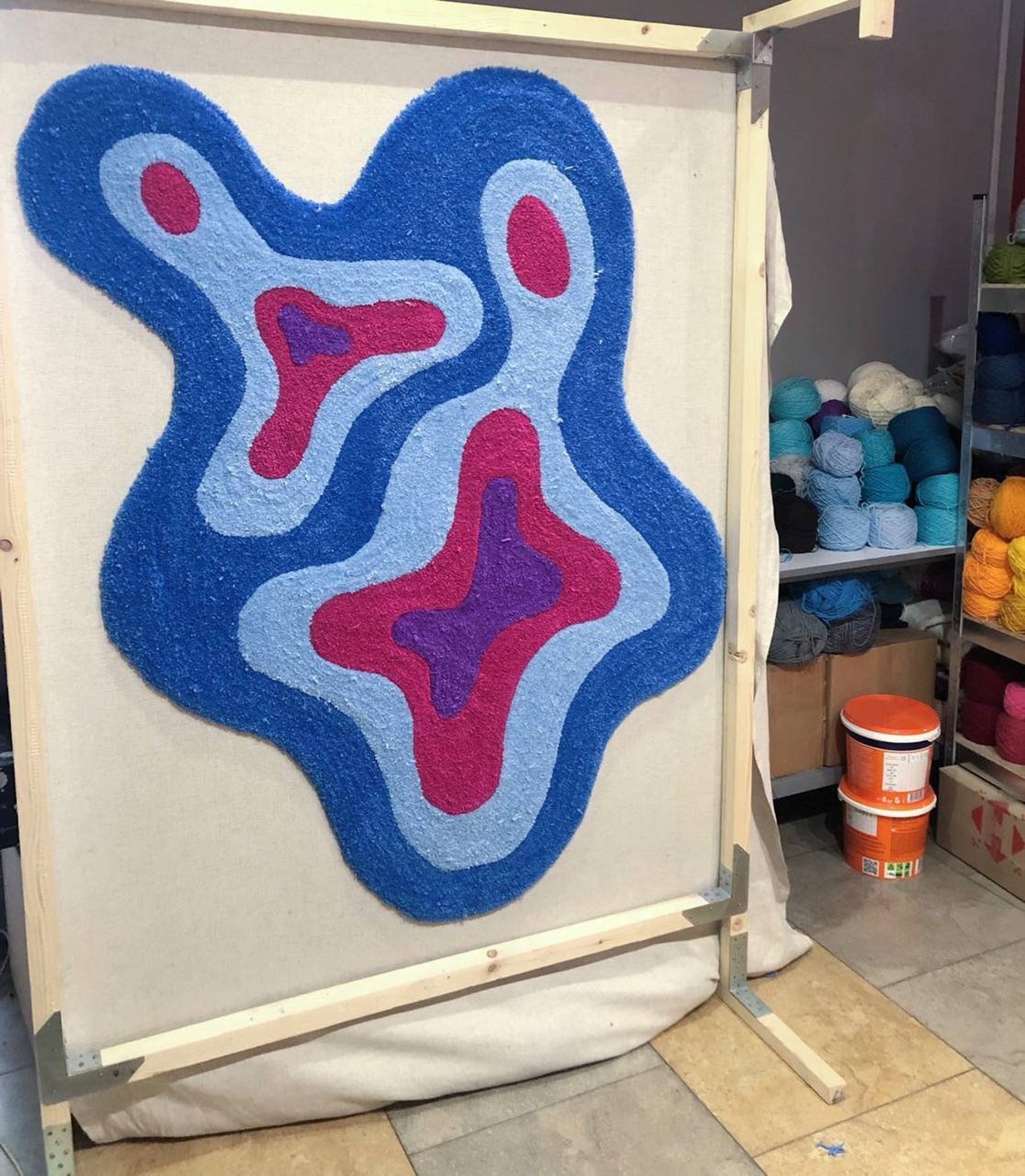 Abstract Rug Handmade Rugs Any Logo Rug Any Symbol Rug Cut - Etsy