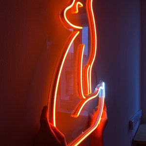 Fox Neon Sign Fox Led Neon Animal Neon Orange Neon - Etsy