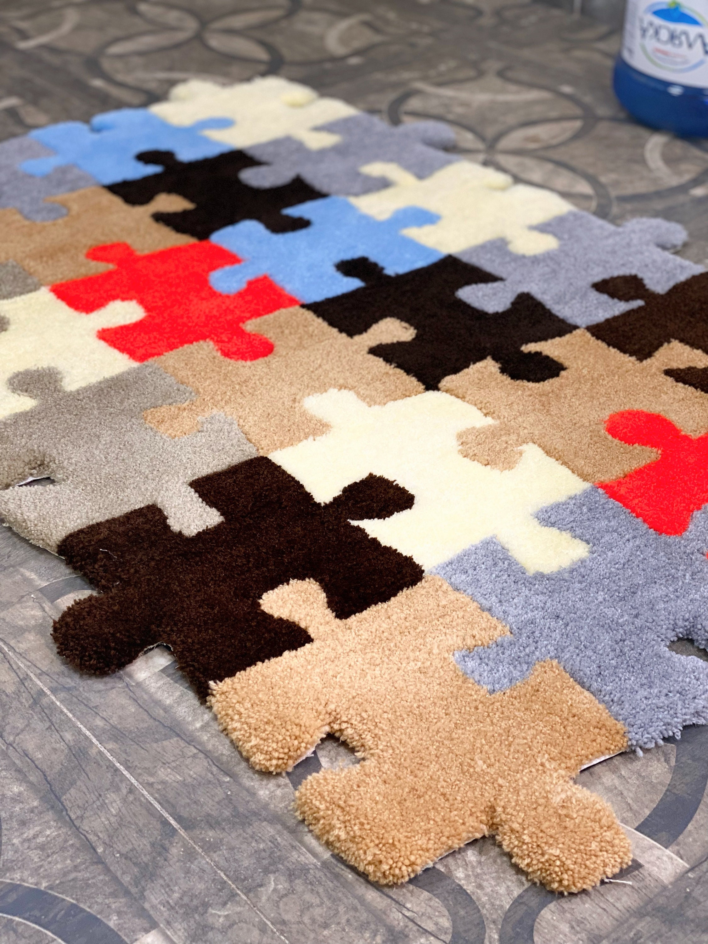 Puzzle Rug Custom Rug Personalized Rugs L Custom Carpet Any - Etsy