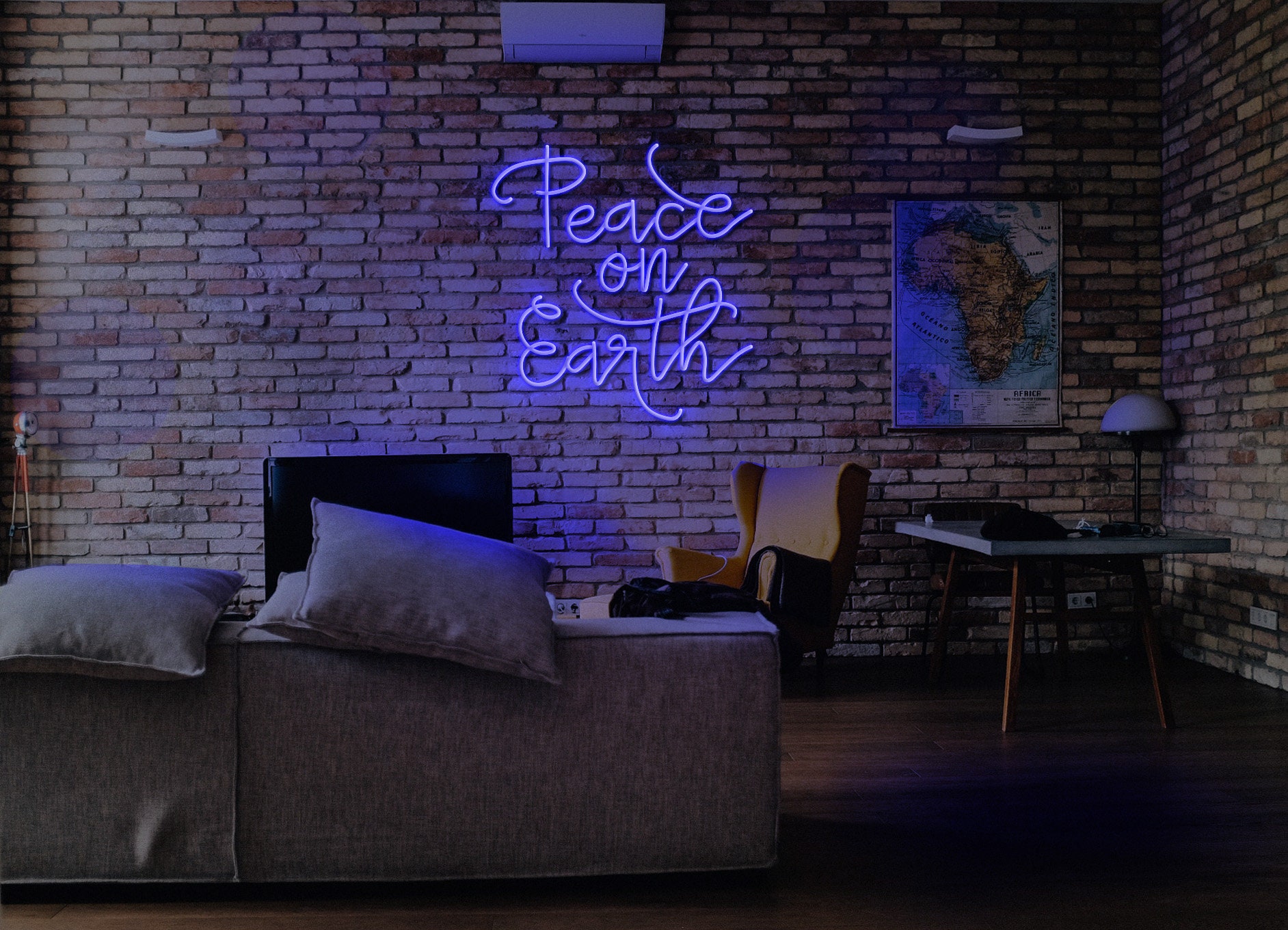 Peace on Earth Neon Light Peace on Earth Sign Neon Light - Etsy