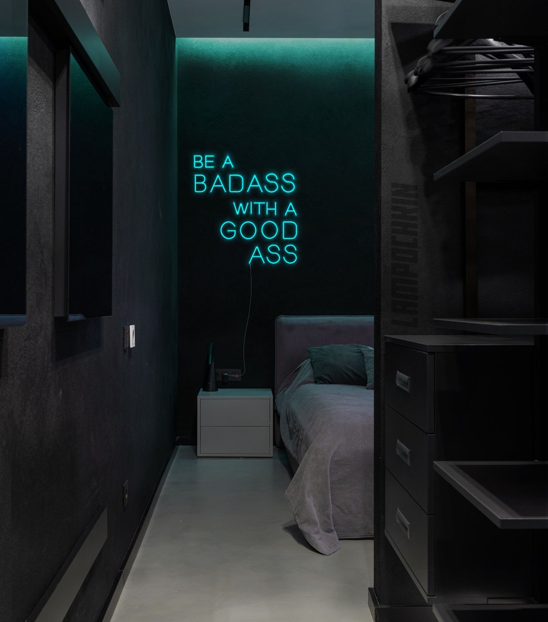 Be a Bad Ass With a Good Ass Neon Sign Gym Sign Fitnes Club - Etsy