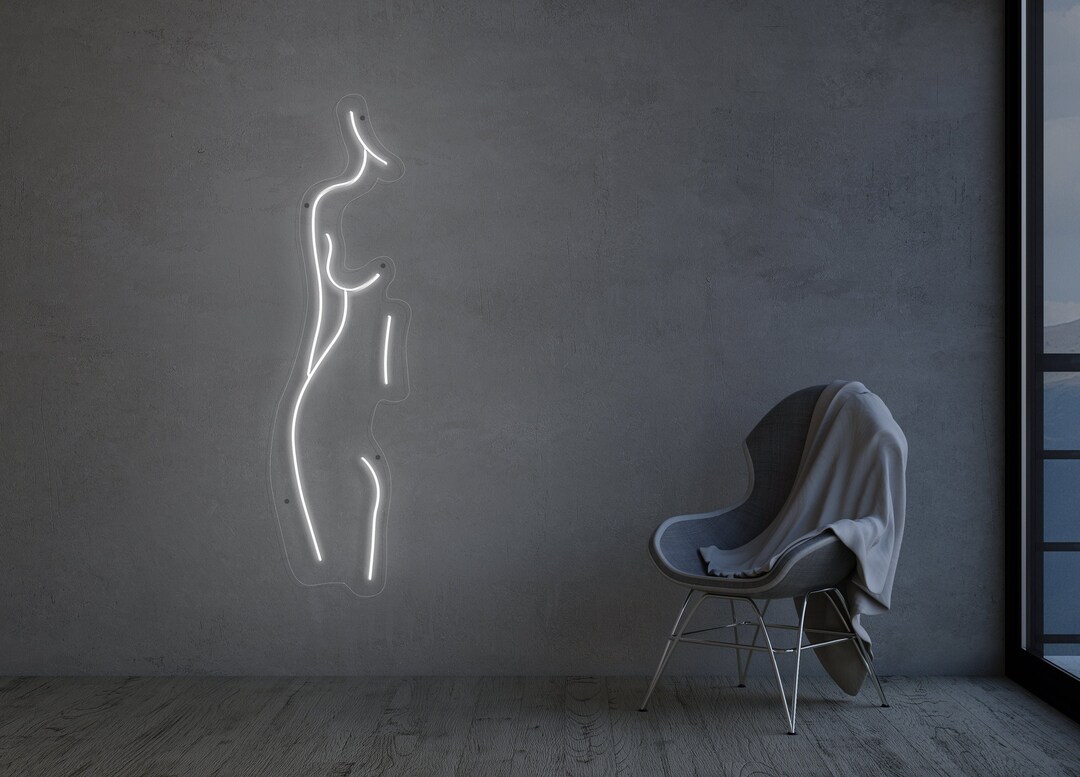 Body Neon Sign Female Neon Light Signbody Neon Signneon - Etsy