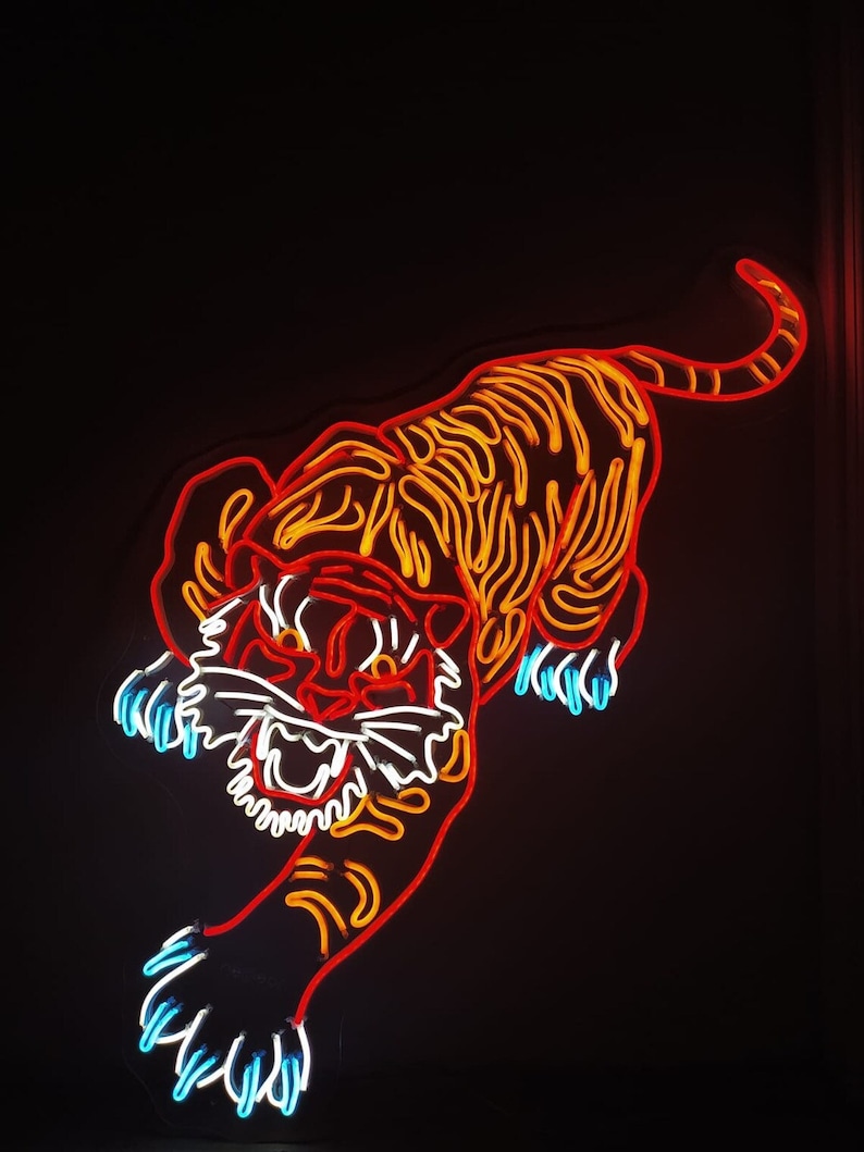 Tiger Neon Sign Custom Neon Sign Personalized Neon Sign | Etsy