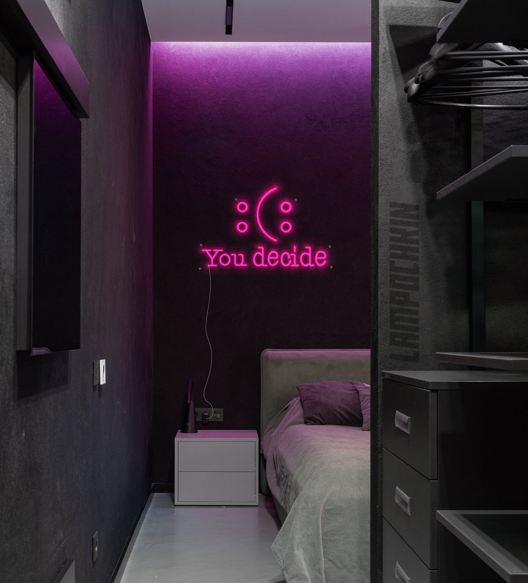 You Decide Neon Sign, Neon,custom Sign, Wall Decor, Cat Neon Sign, Home ...