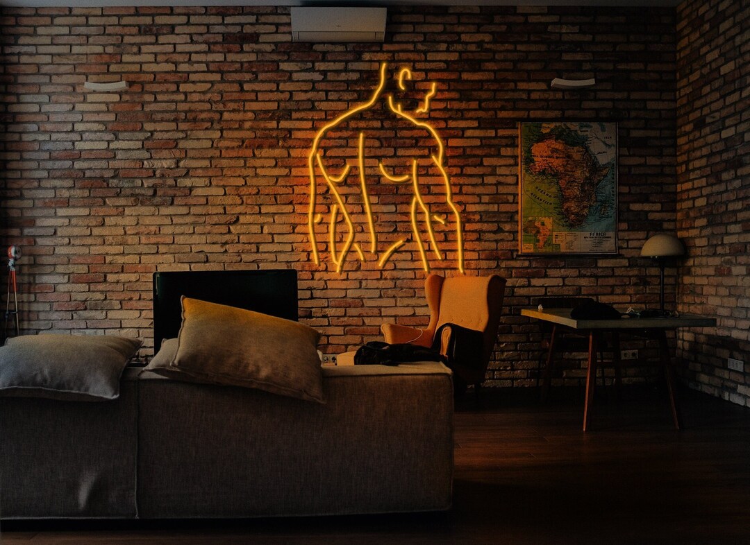 Man Body Neon Sign, Body Man, Body Neon Sign, Sexy Neon Sign, Boy Neon ...